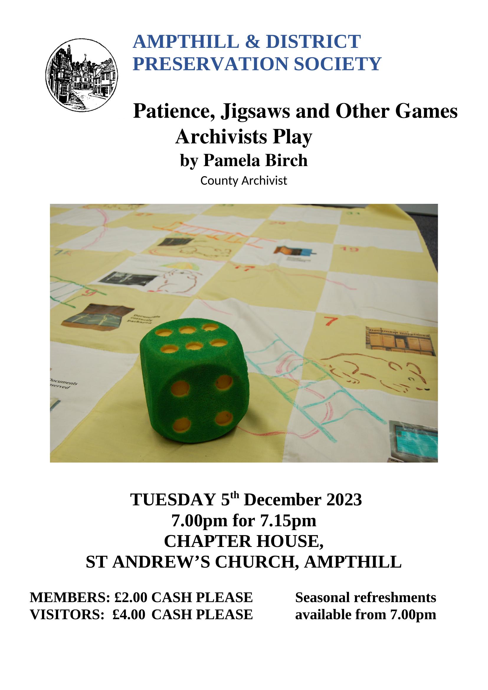 Patience, Jigsaws & Other Games Archivists Play – The Ampthill ...