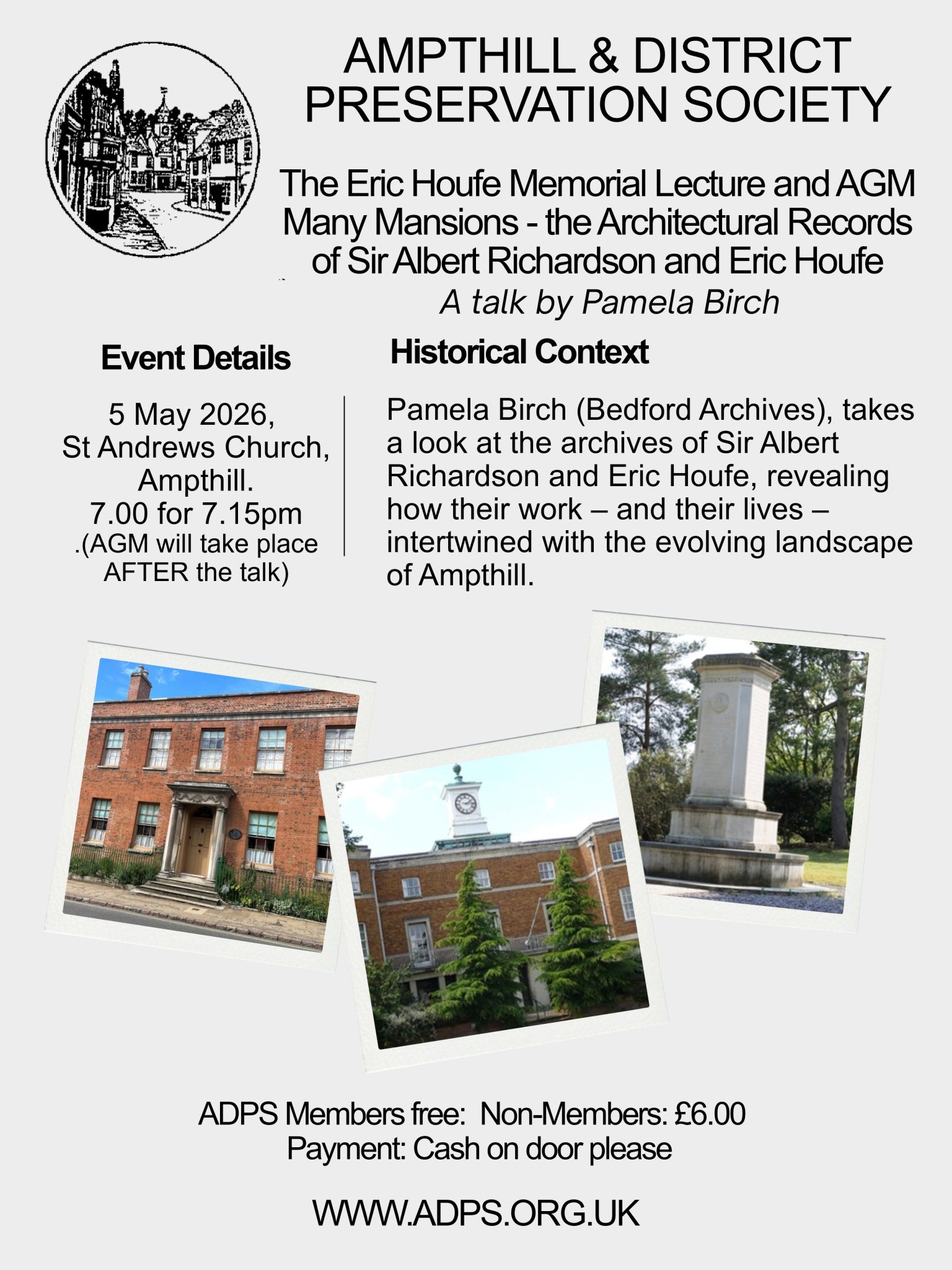 5th May 2026 The Eric Houfe Memorial Lecture – Many Mansions (Pam Birch ...